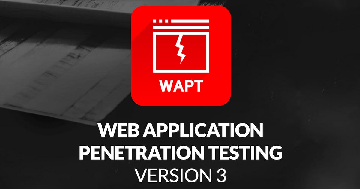 Web Application Penetration Testing Wapt Hackerade